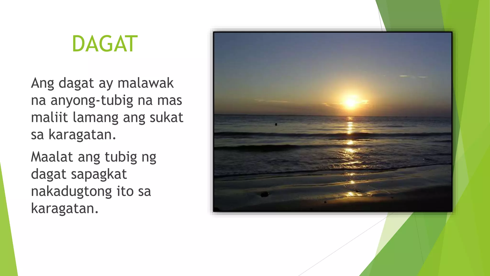 Anyong Lupa at Anyong Tubig | PPTX