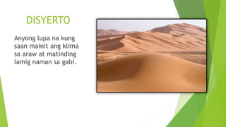 Anyong Lupa at Anyong Tubig | PPTX