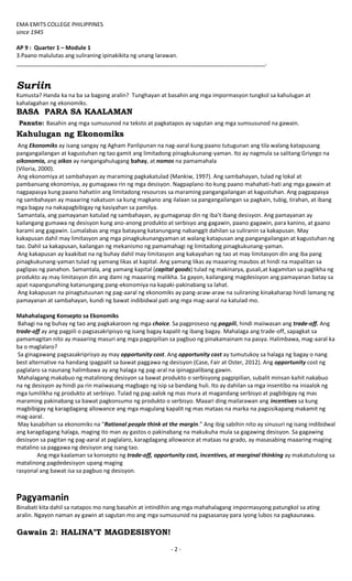 Ap 9 module 1 q1 | PDF