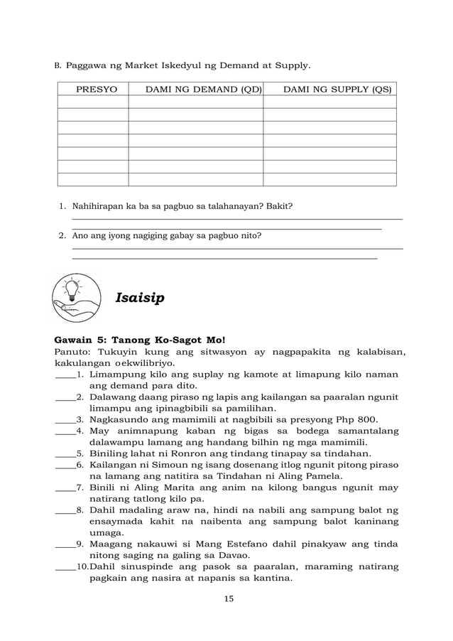 Ap9 q2 m3_interaksyon-ng-demand-at-supply_v2 (1) | PDF