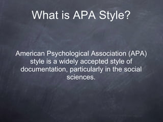 APA Style | PPT
