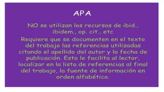 Formato Apa | PPT