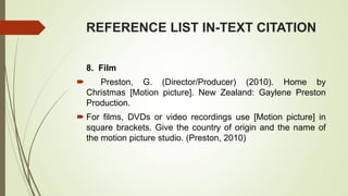 American Psychological Association Referencing | PPT