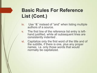 APA referencing | PPT