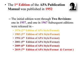 What is APA Writing Style or Format | PPT