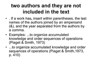 References, Citations, APA Style. Research, Plagiarism | PPT