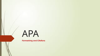 APA 7th edition, Formatting and Citation | PPTX | Homework and Study ...