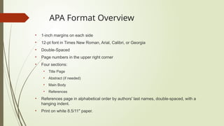 APA 7th edition, Formatting and Citation | PPTX | Homework and Study ...