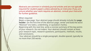APA 7th edition, Formatting and Citation | PPTX