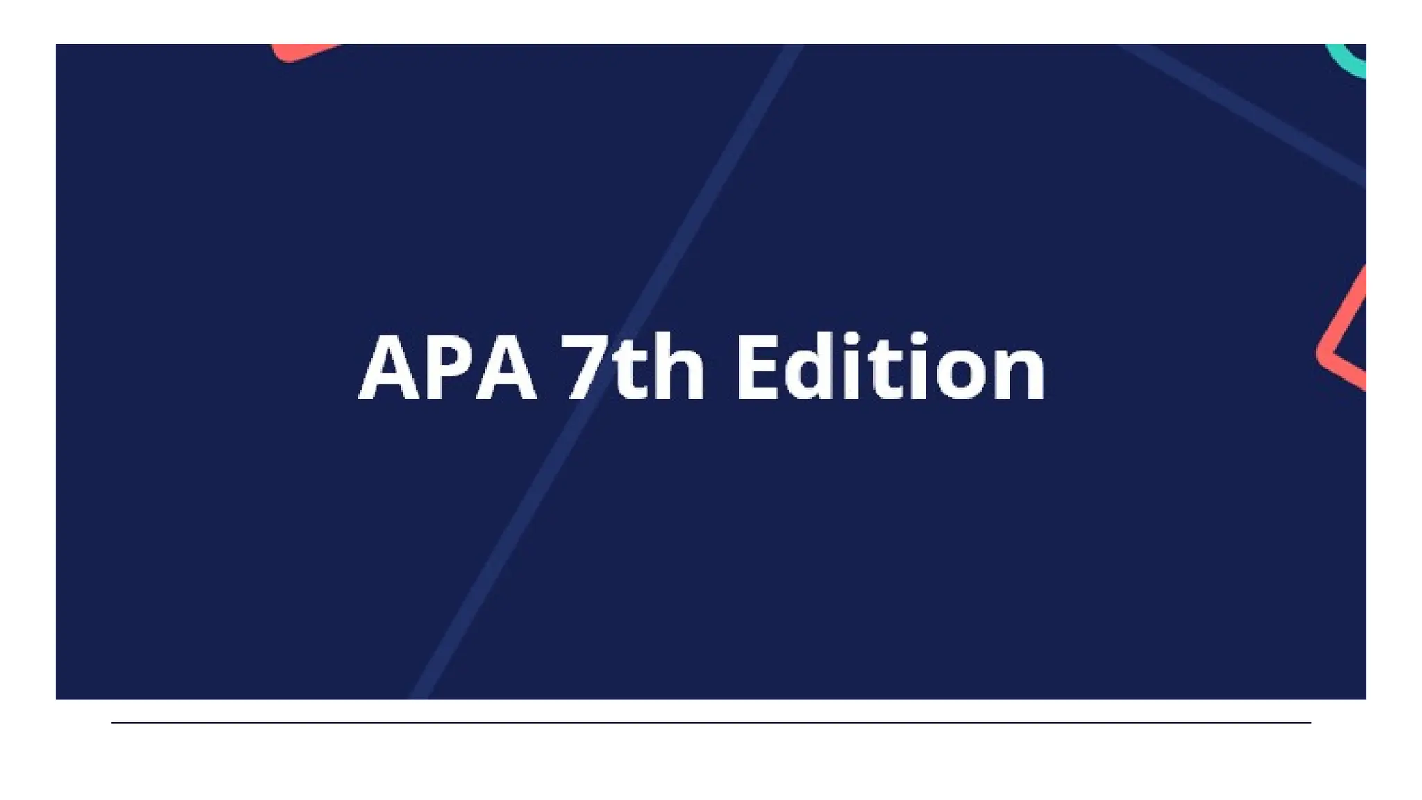 APA-7th-Edition.PPT. RESEARCH, GRADE 12 SHS | PPTX