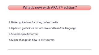 APA-7th-Edition.PPT. RESEARCH, GRADE 12 SHS | PPTX