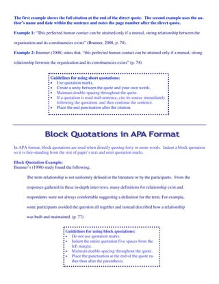 Apa direct-quotations | PDF