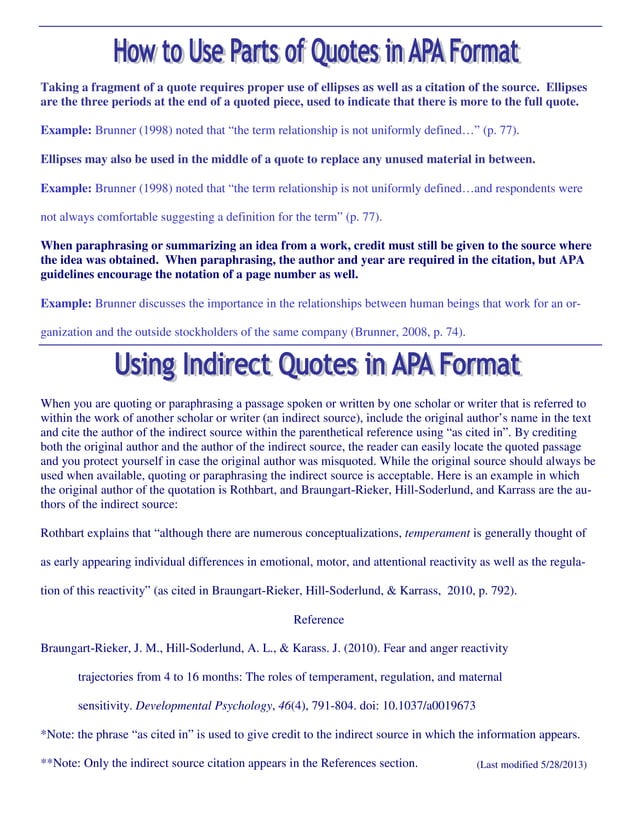 Apa direct-quotations | PDF