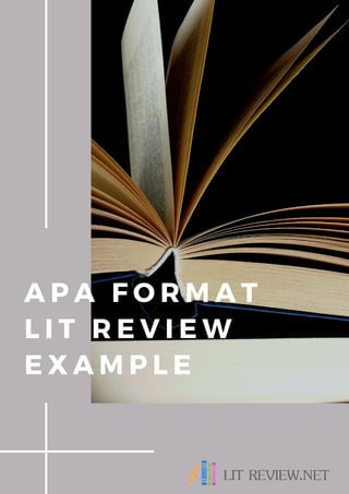 APA Format Lit Review Example | PDF