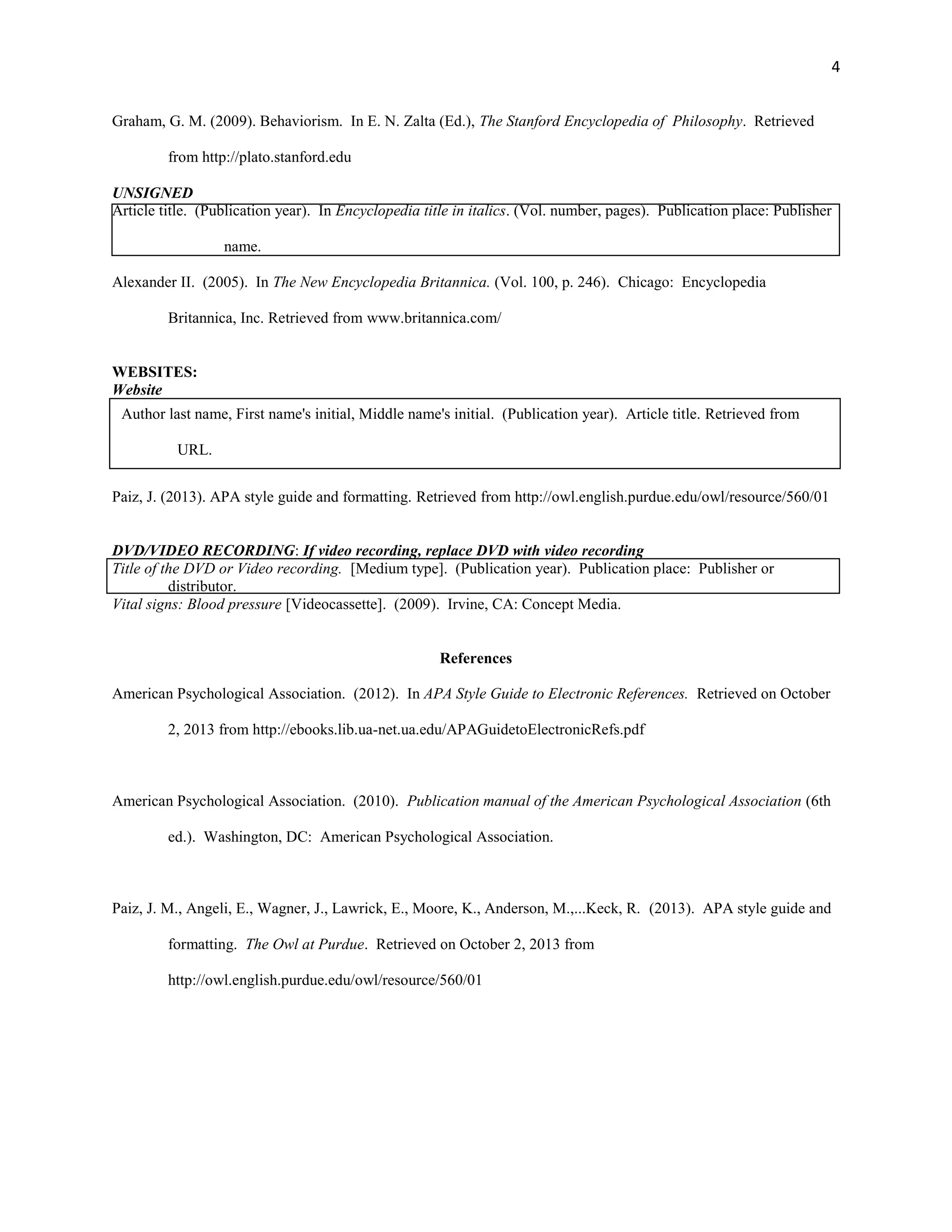 APA Citation Examples | PDF