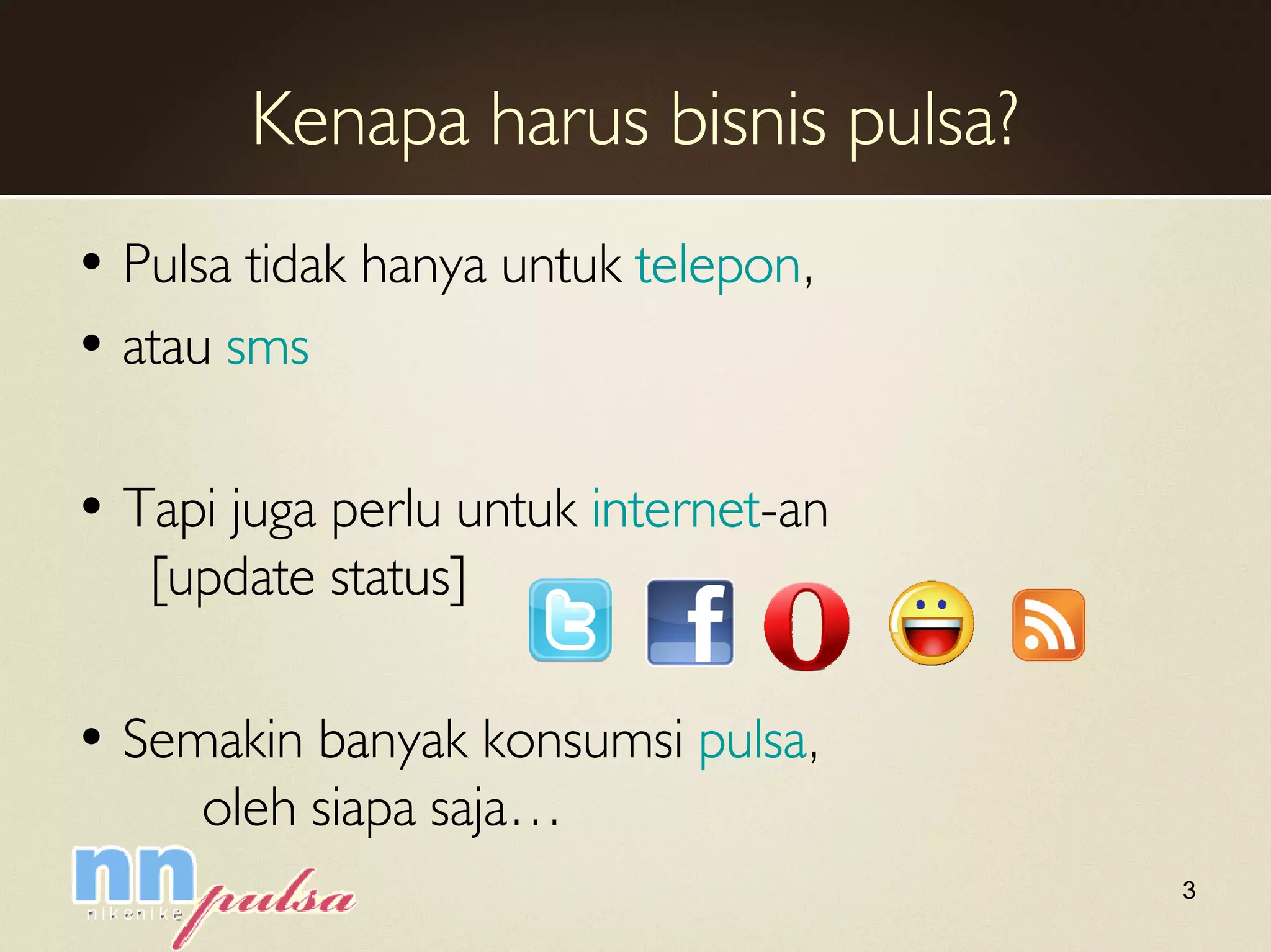 Apa itu bisnis pulsa? | PDF