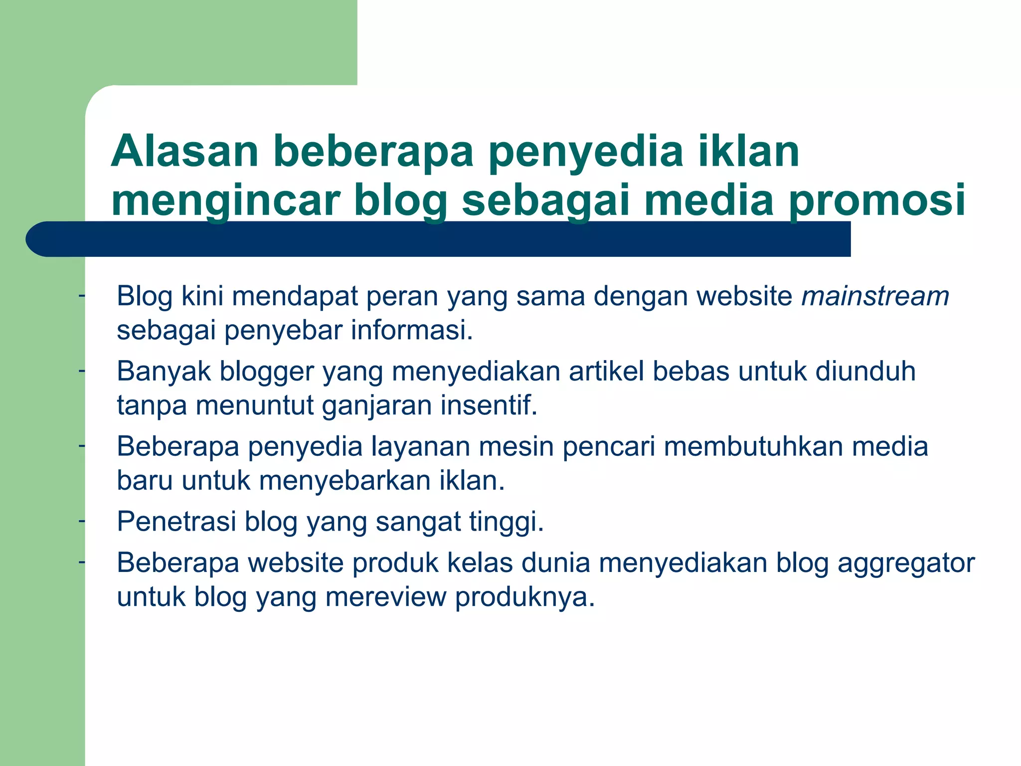 Apa Itu Blog | PPT
