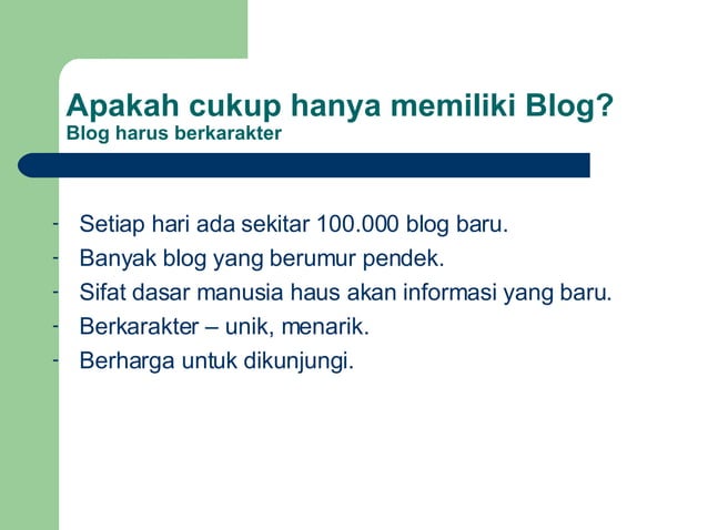 Apa Itu Blog | PPT