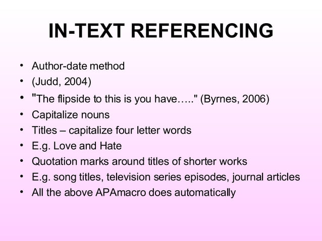 Apa Referencing Macros by Faiza Africa | PPT