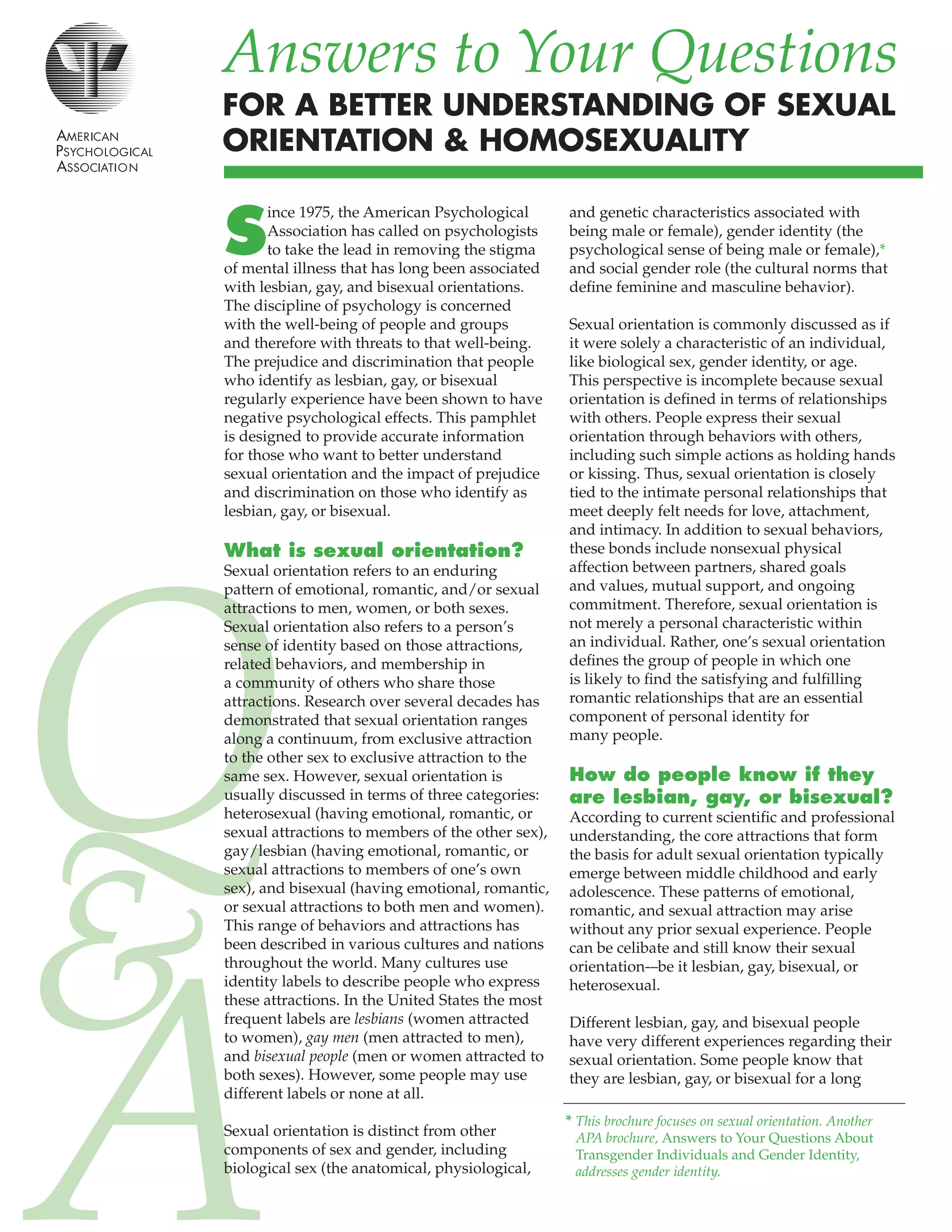 Apa.sexual.orientation | PDF