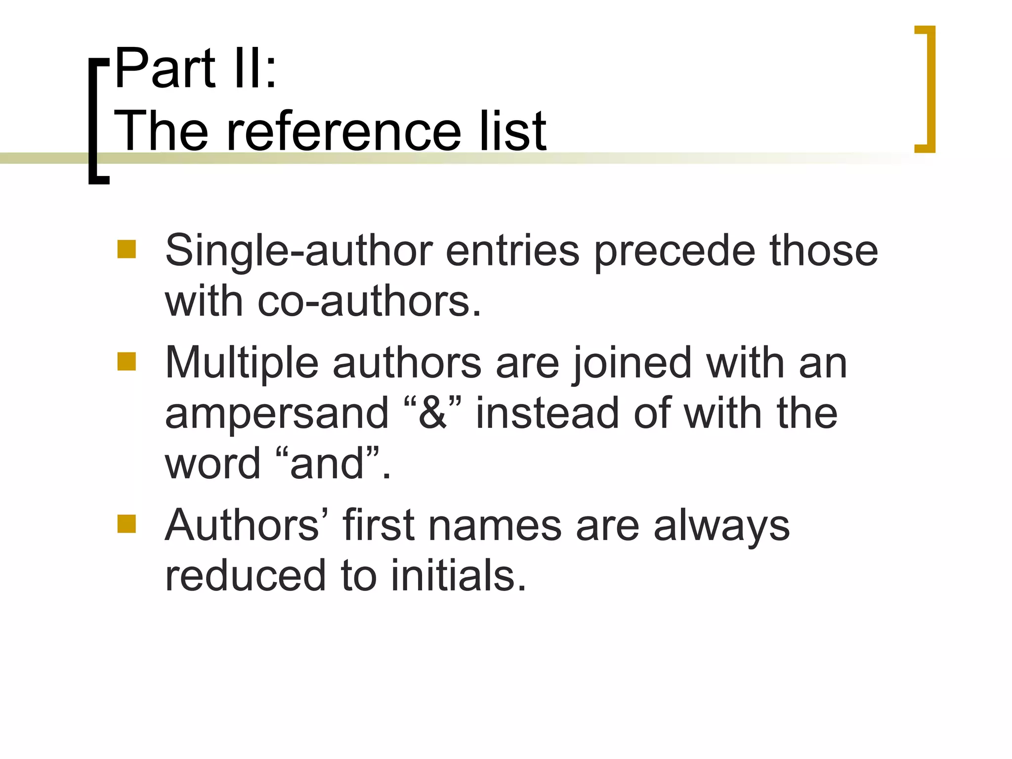 Apa Citation Style | PPT