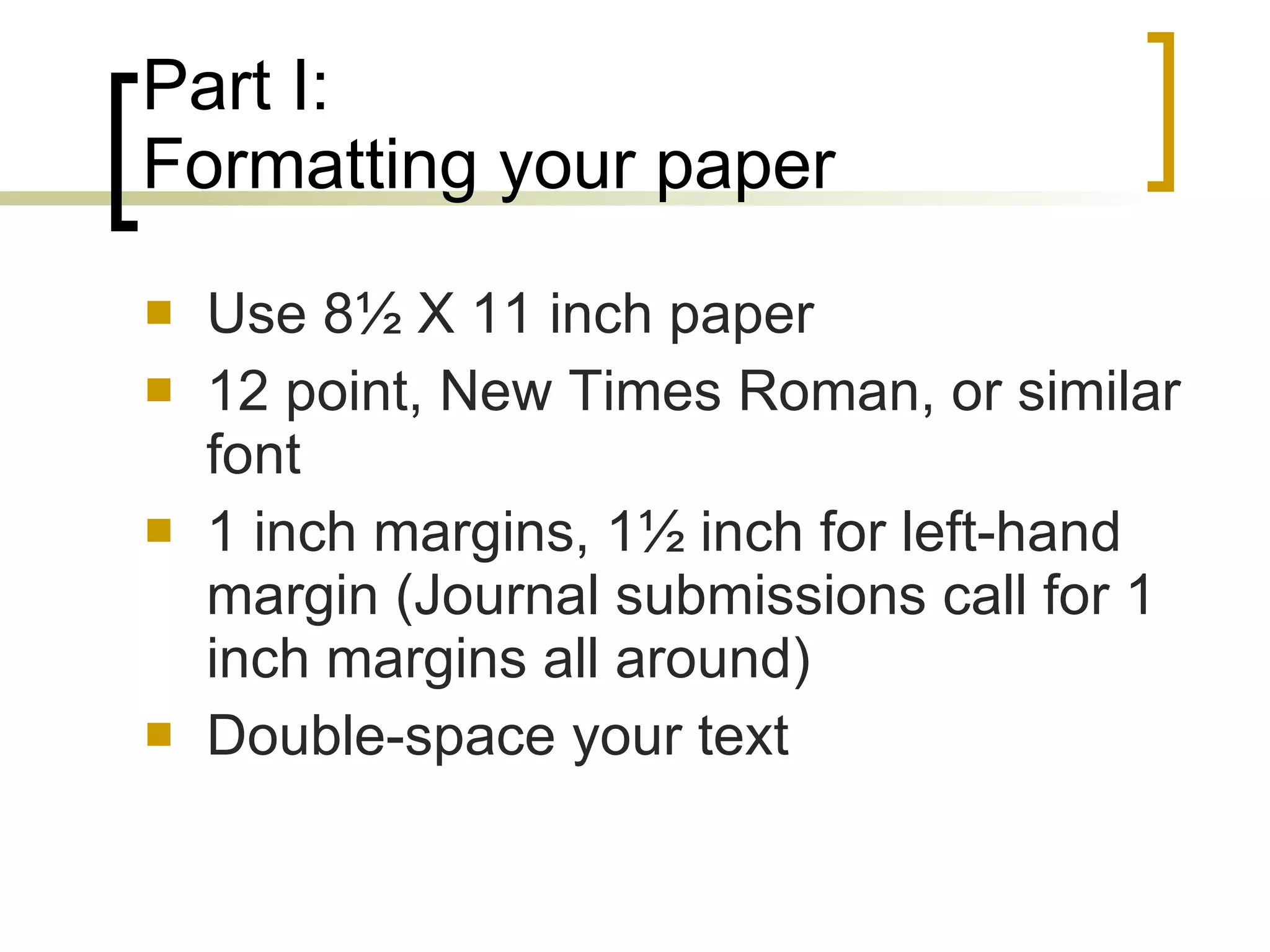 Apa Citation Style | PPT