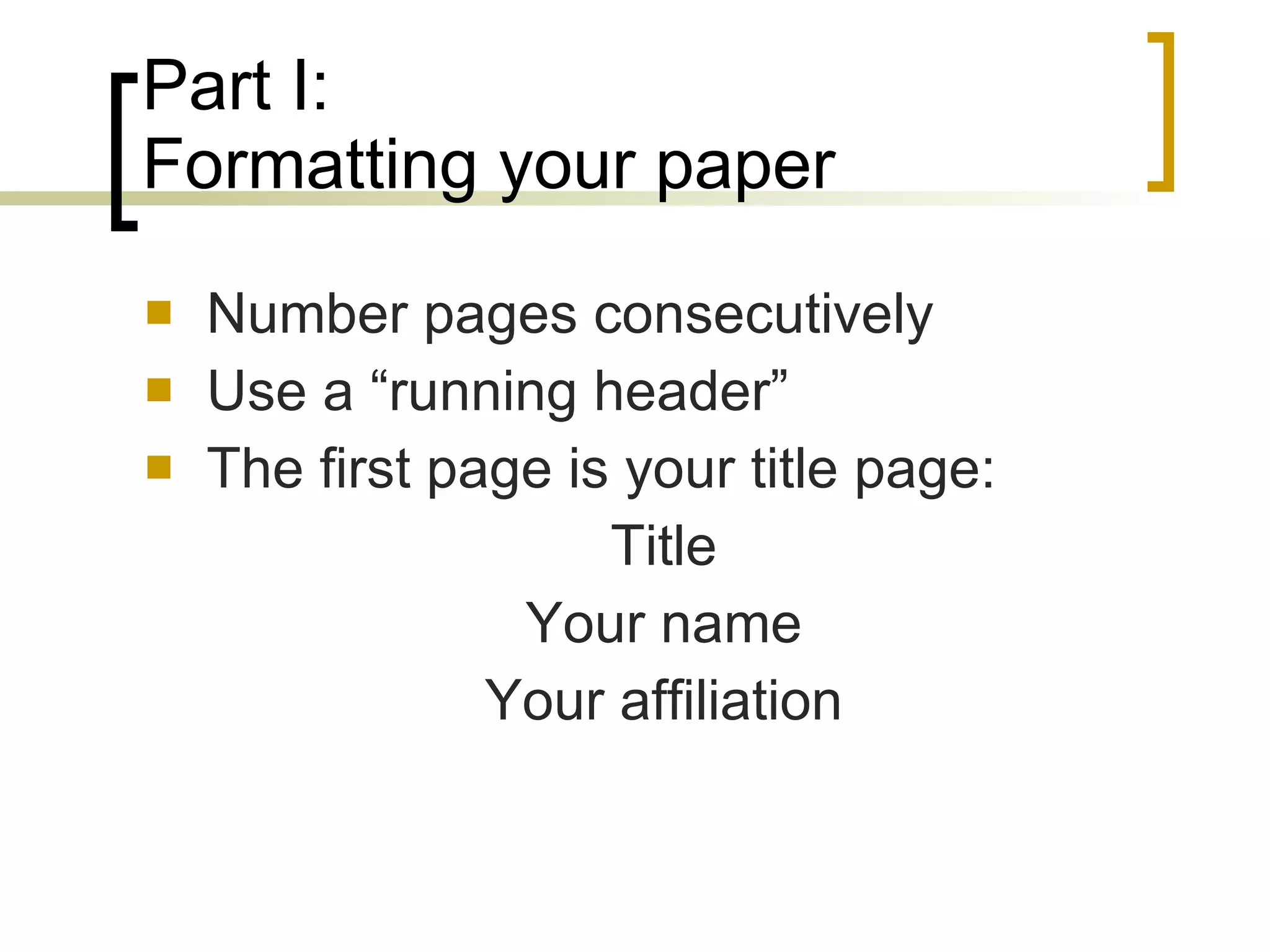 Apa Citation Style | PPT