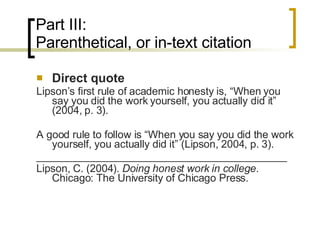 Apa Citation Style | PPT
