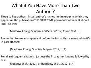 Apa style citations revised | PPT