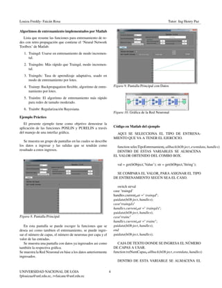 Función de Activación POSLIN y PURELIN | PDF