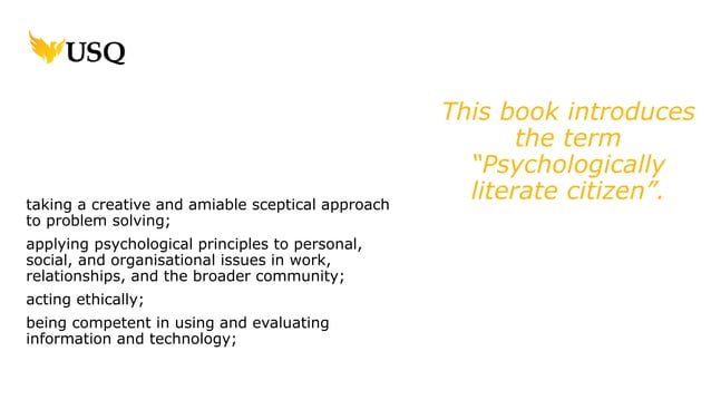 Psychological literacy: What is it and how do we measure it? | PPT