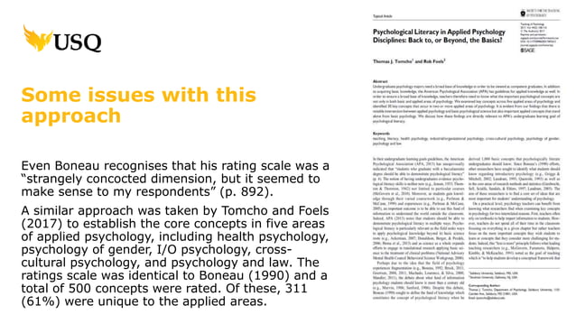 Psychological literacy: What is it and how do we measure it? | PPT