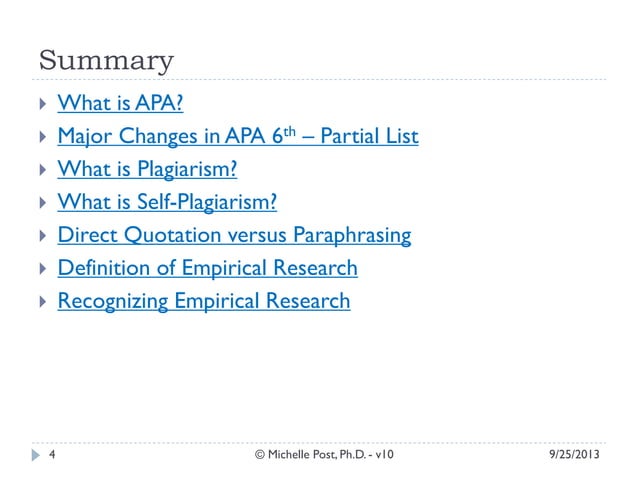 APA 6th Ed Tutorial v10 | PDF