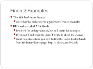 Apa 6th for ru students swk | PPT