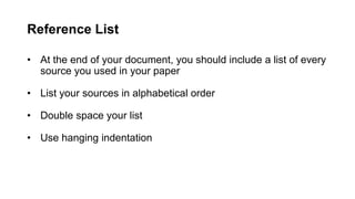 Introduction to APA 7 | PPTX