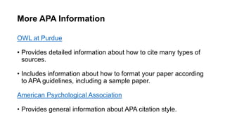 Introduction to APA 7 | PPTX