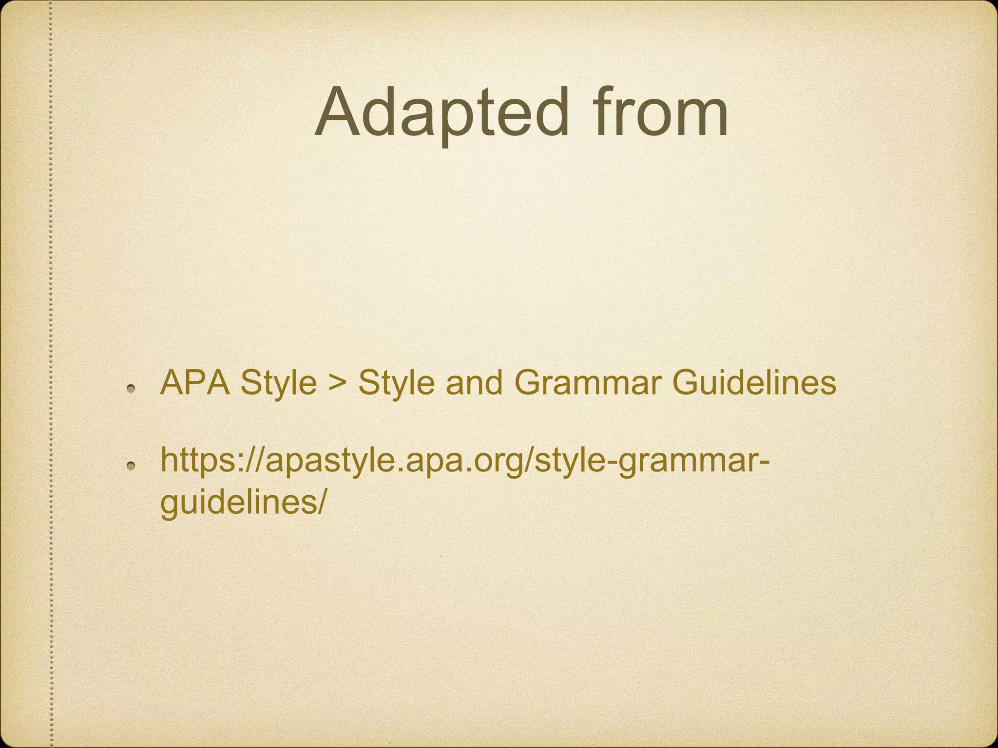 APA Manual 7th Edition - prerelease essentials | PPTX