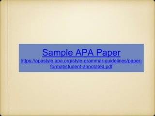 APA Manual 7th Edition - prerelease essentials | PPTX