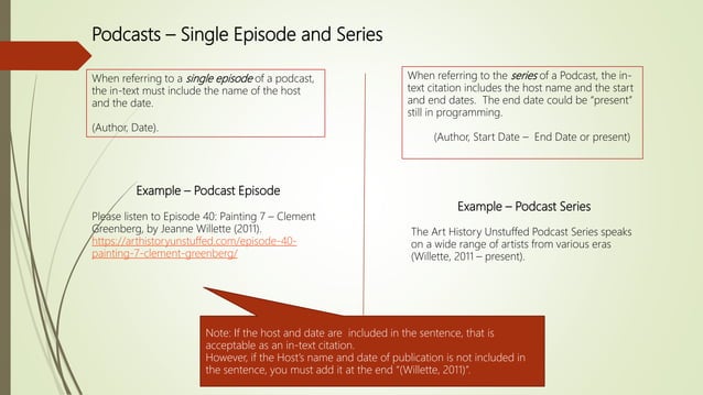 Creating APA 7 Citations in a Power Point Presentation | PPTX | Desktop ...