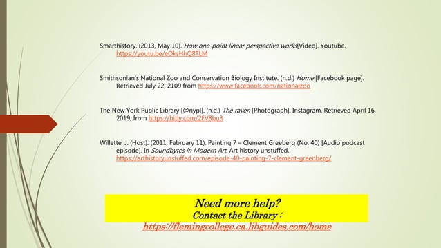 Creating APA 7 Citations in a Power Point Presentation | PPTX | Desktop Publishing | Computer ...