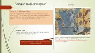 Creating APA 7 Citations in a Power Point Presentation | PPTX