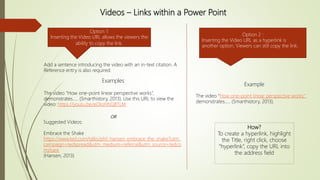Creating APA 7 Citations in a Power Point Presentation | PPTX