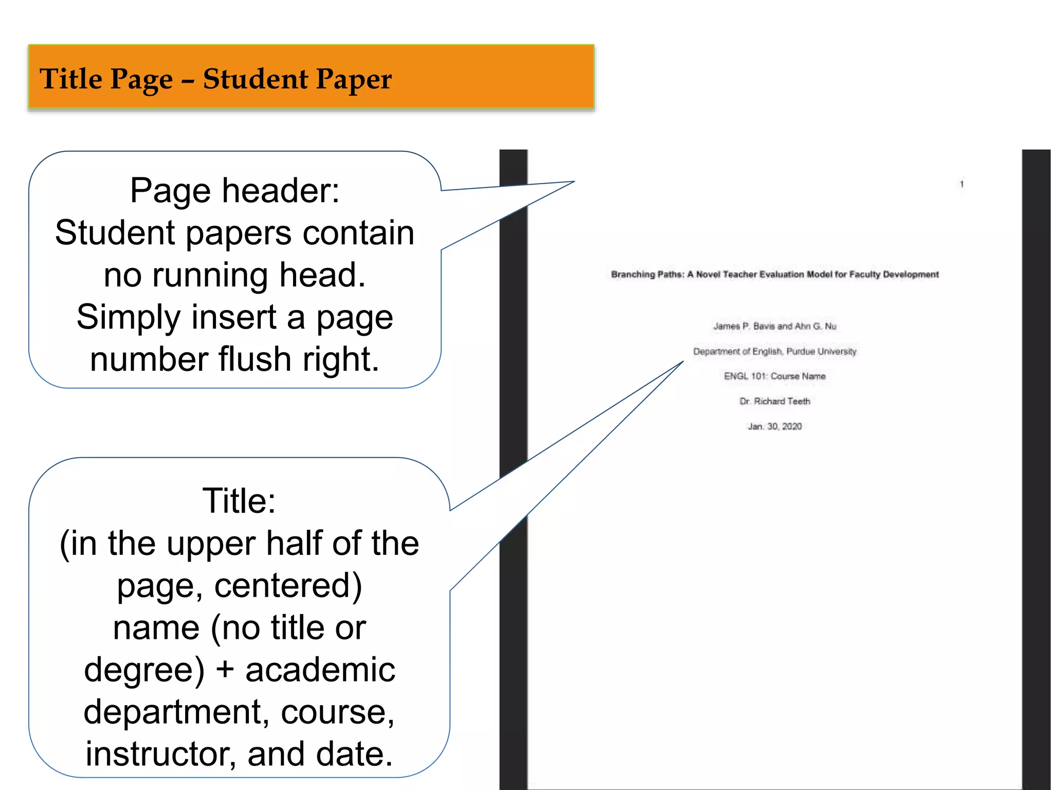 APA (7th Edition) Formatting and Style Guide | PPT