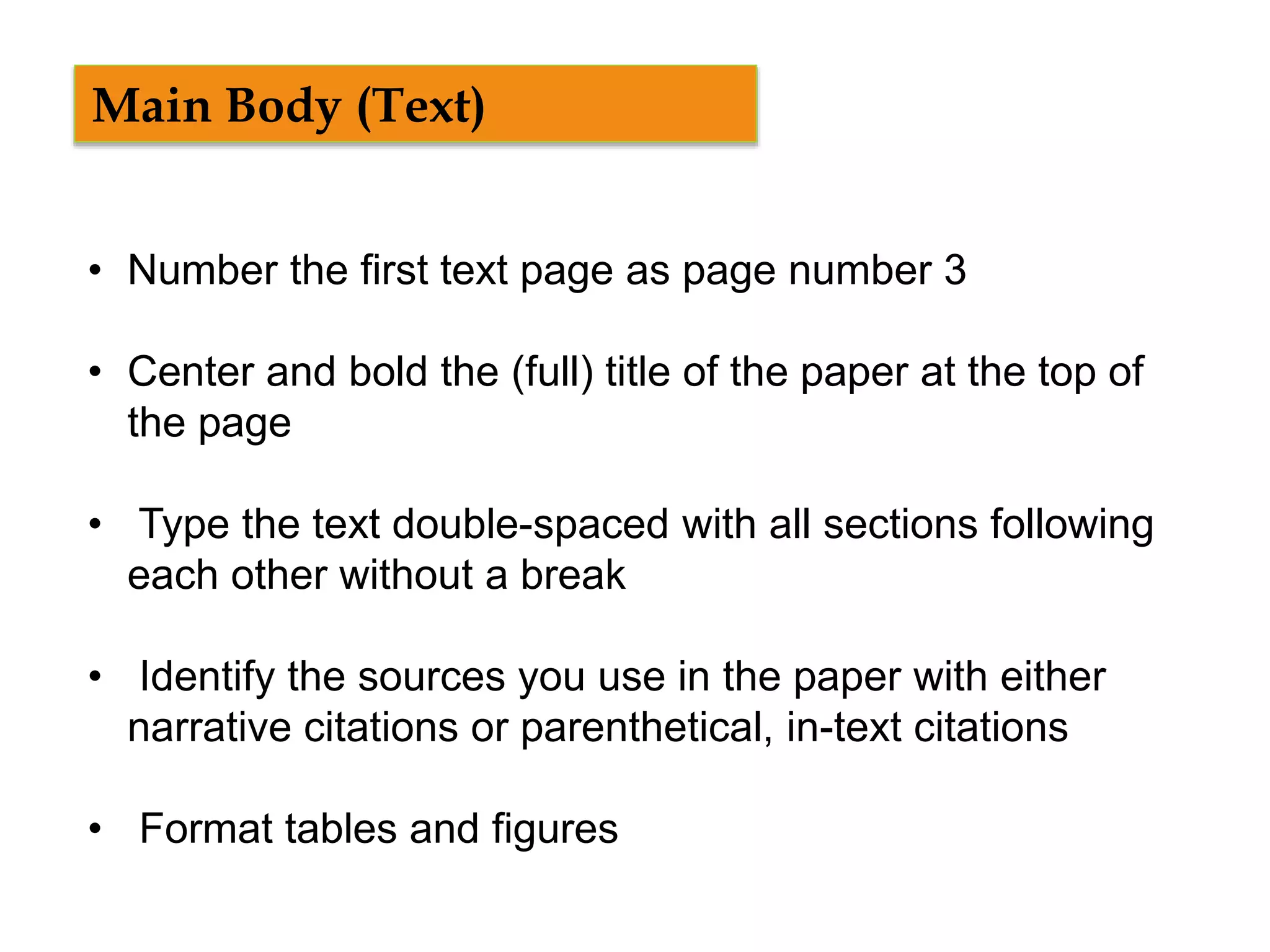 Apa 7th Edition Formatting And Style Guide Ppt Educational