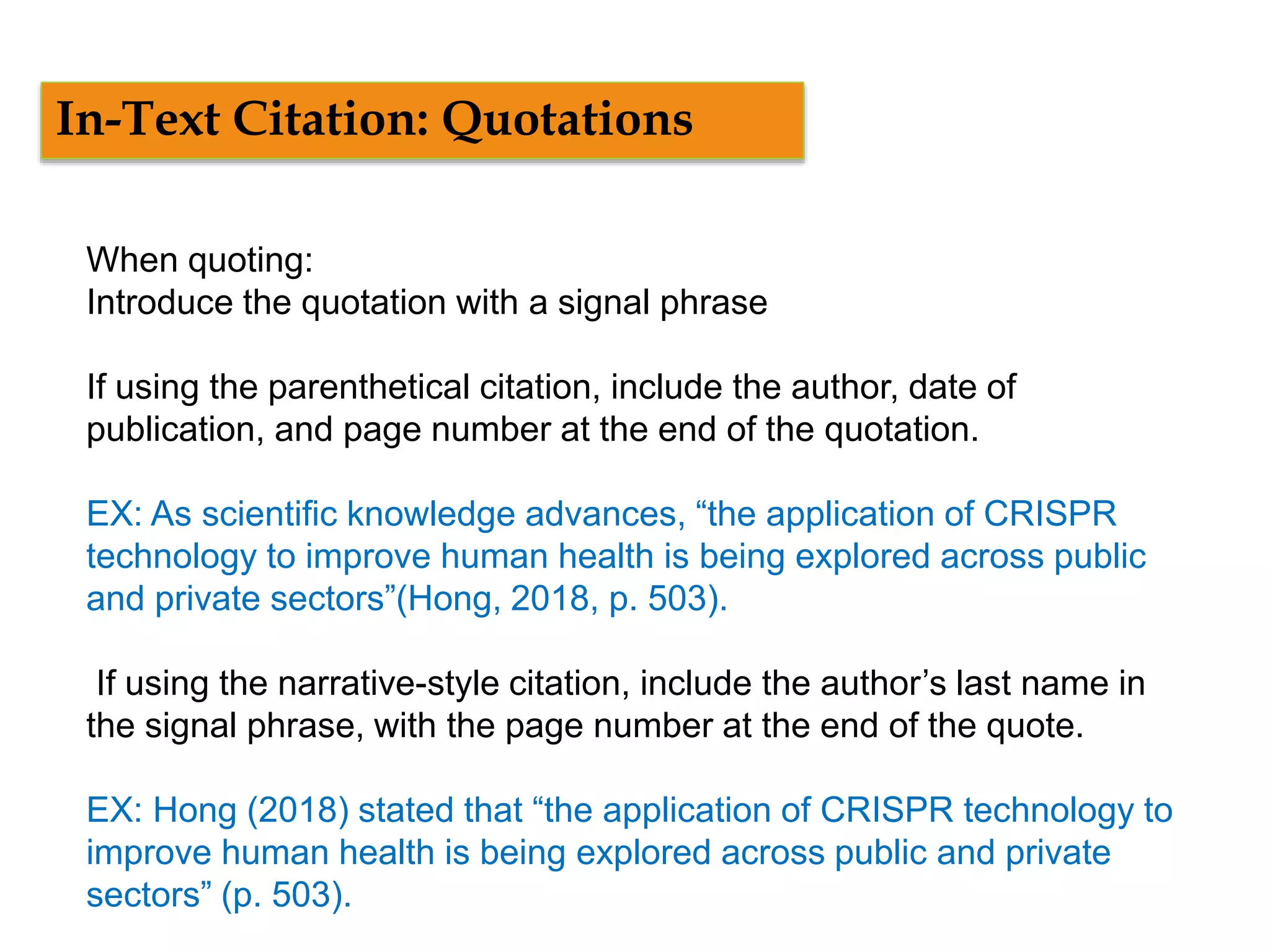 APA (7th Edition) Formatting and Style Guide | PPT