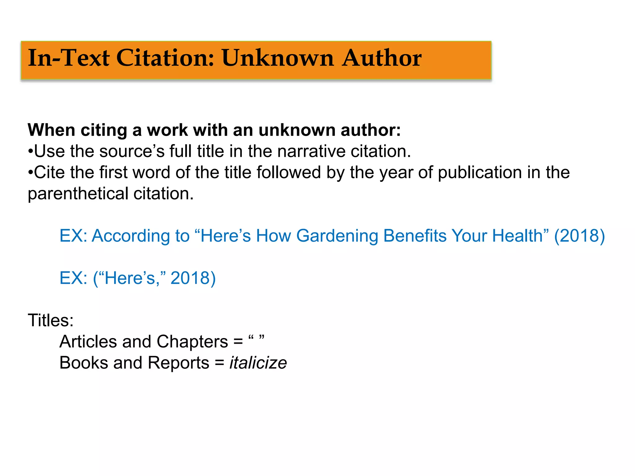 APA (7th Edition) Formatting and Style Guide | PPT