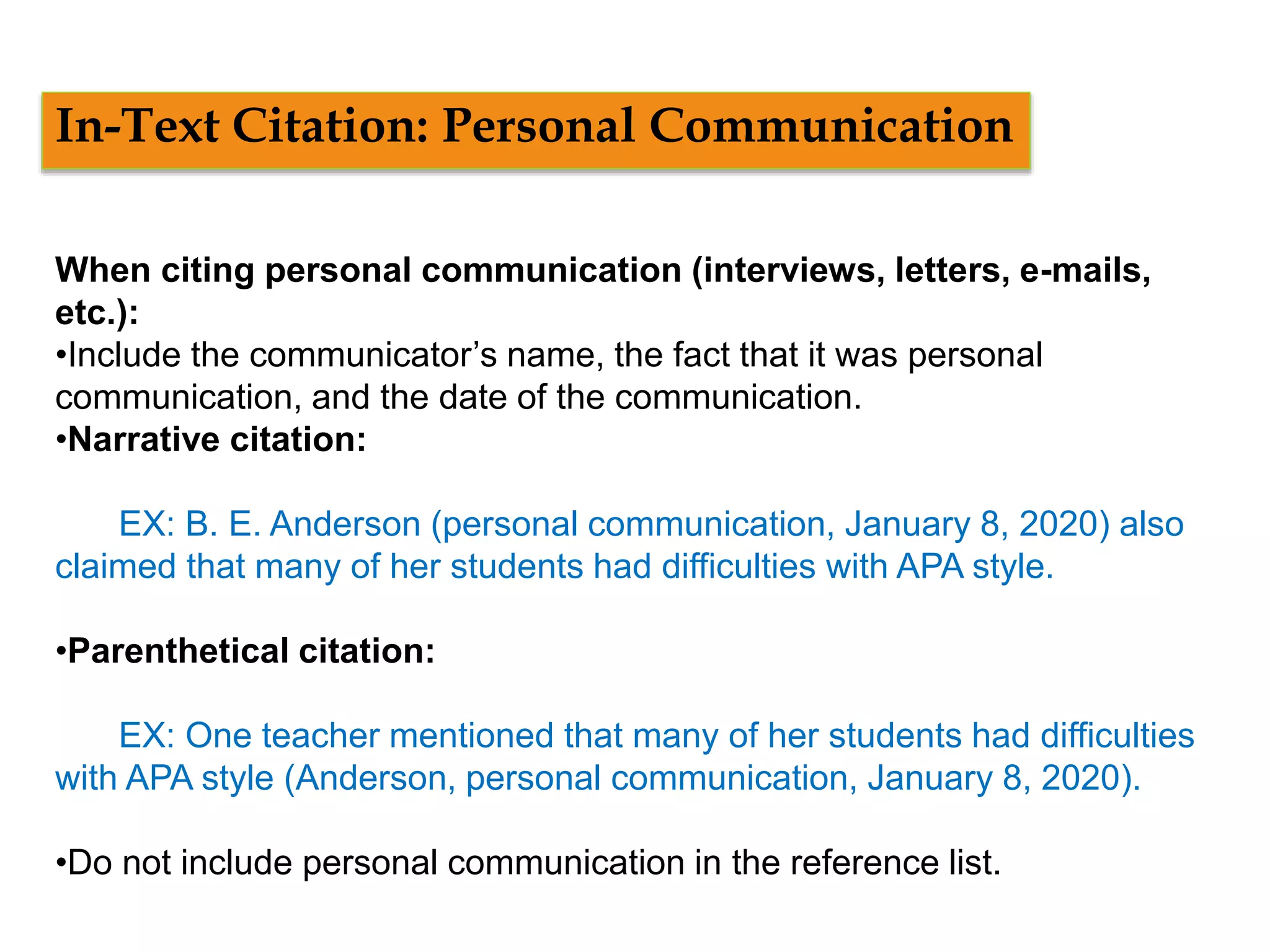 APA (7th Edition) Formatting and Style Guide | PPT