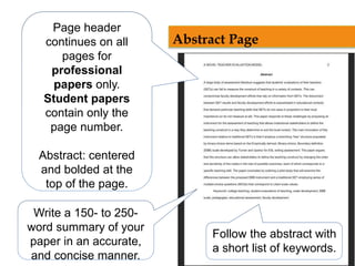 APA (7th Edition) Formatting and Style Guide | PPT