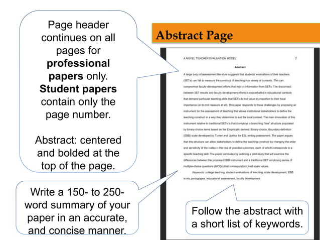 APA (7th Edition) Formatting and Style Guide | PPT | Educational ...