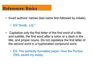 APA (7th Edition) Formatting and Style Guide | PPT